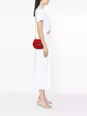 Chloé 2016 Small Leather Drew Crossbody Bag - Red