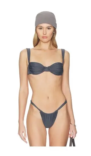 BELLE ANNA Oracle Bikini Top - Slate