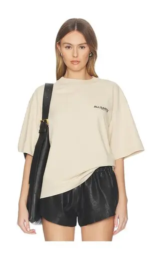 ALLSAINTS Halis Amelie Tee - Sandy White