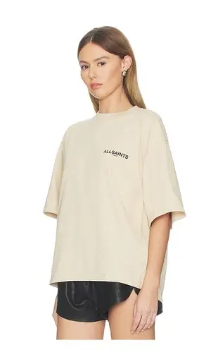 ALLSAINTS Halis Amelie Tee - Sandy White