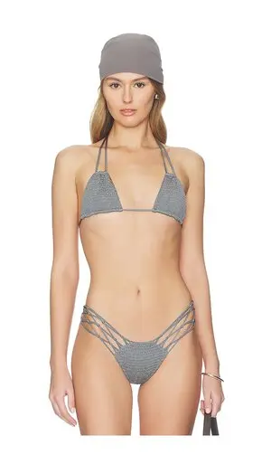 INDAH Ali Bikini Top - Metal