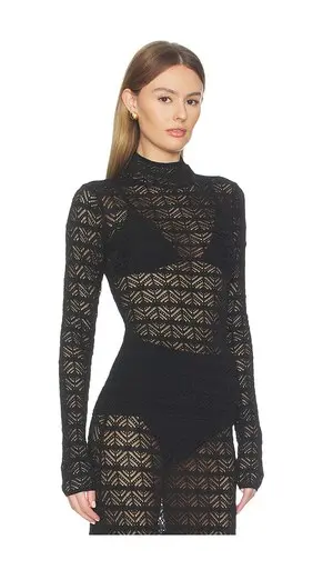 Nbd Kyriah Pointelle Knit Top