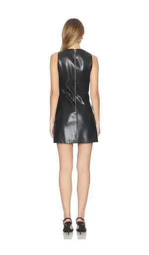 Alice + Olivia Faux Leather Mini Dress