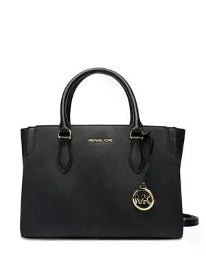 Michael Kors Medium Becca Logo-charm Tote Bag - Black