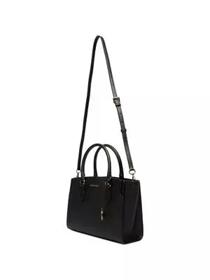 Michael Kors Medium Becca Logo-charm Tote Bag - Black