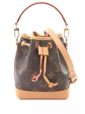LOUIS VUITTON 2021-2026 Monogram Nano Noe Bucket Bag - Brown