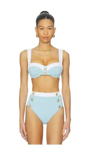 L'Agence Alexandria Bikini Top - Powder Blue