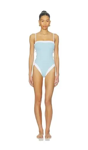 L'Agence Tory One Piece Swimsuit - Powder Blue