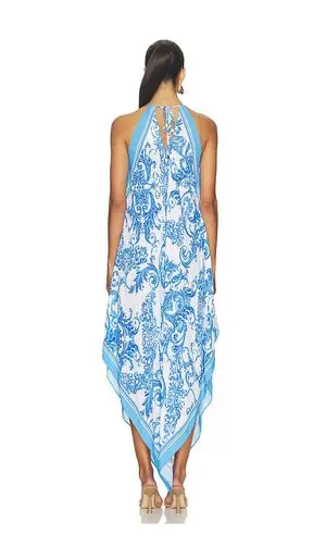 L'Agence Elise Halter Midi Dress