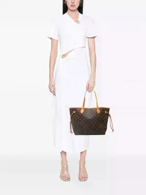 LOUIS VUITTON 2008 Monogram Neverfull Mm Tote Bag - Brown