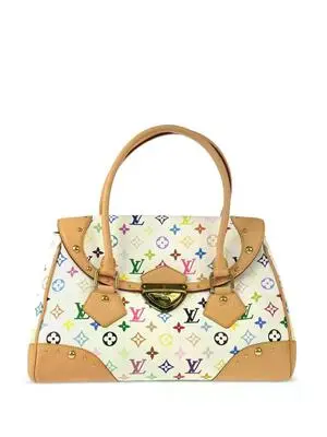 LOUIS VUITTON 2008 Beverly Gm Monogram Multicolor Tote - White