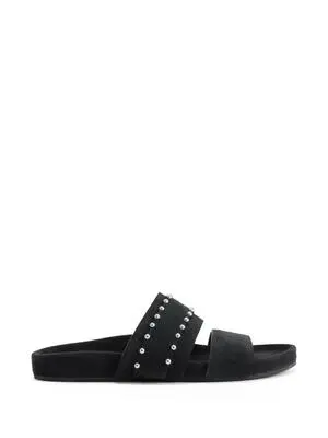 GIUSEPPE ZANOTTI Ryan Double-banded Studded Sandals - Black