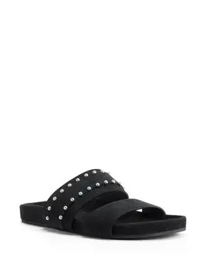 GIUSEPPE ZANOTTI Ryan Double-banded Studded Sandals - Black