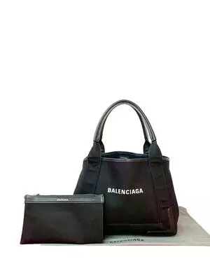Balenciaga Canvas Cabas S Tote Bag - Black