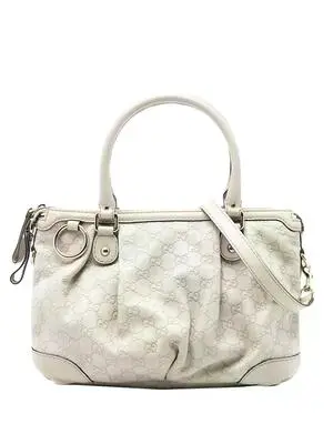 Gucci Sima Sukey Satchel - White