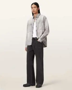 ALLSAINTS Al Oversized Denim Shirt