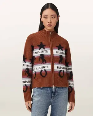 ALLSAINTS Epona Jacquard Cardigan