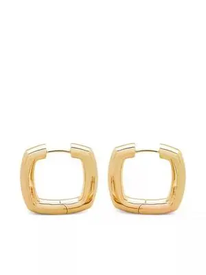 Tom Wood Metal Square Hoop Earrings - Yellow