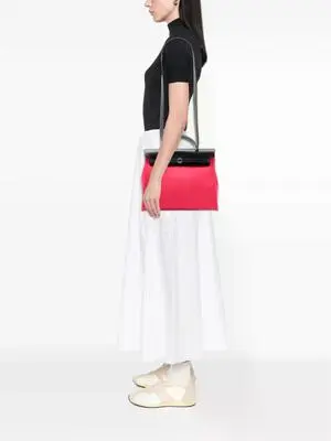 Hermès 2017 Toile Herbag Zip 31 Satchel - Pink