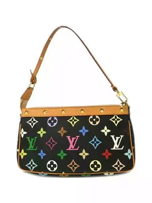 LOUIS VUITTON 2003 Pochette Accessories Shoulder Bag - Black