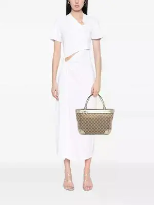 Gucci Gg Canvas Mayfair Tote - Brown