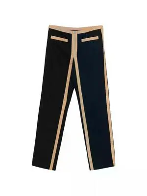 Jean Paul Gaultier Contrast Band Trousers - Black