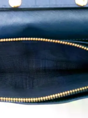 Prada Saffiano Wallet On Chain Crossbody Bag - Blue