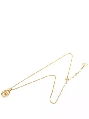 Dior Cd Logo Pendant Necklace - Gold