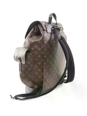 LOUIS VUITTON Monogram Macassar Christopher Mm Backpack