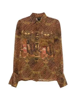 JEAN PAUL GAULTIER Sheer Printed Shirt