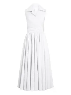 White Draped Day Dresses