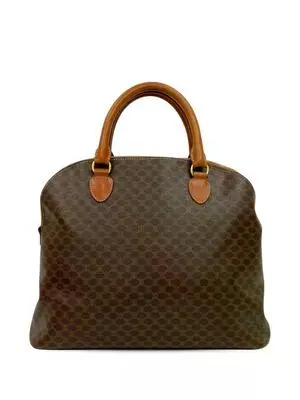 Celine 1995 Macadam Coated Canvas Dome Handbag