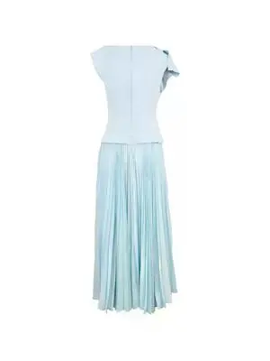 Acler Cornmore Pleated Midi Dress