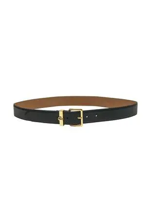 TESS LORENZ Belt With Goose Buckle - Black