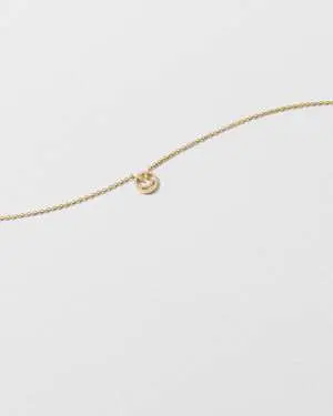 ROXANNE FIRST Diamond Happy Face Icon Necklace - Yellow Gold