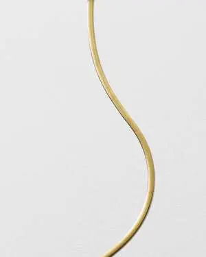 ROXANNE FIRST Gold Reversible Snake Chain Necklace