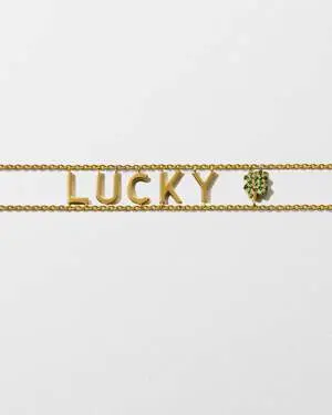 ROXANNE FIRST Tsavorite 'lucky' Bracelet - Yellow Gold
