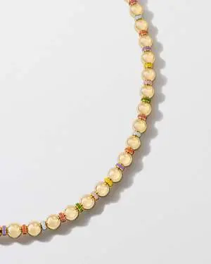 ROXANNE FIRST Gold & Enamel Puffy Pop Necklace - Yellow Gold