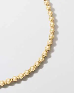 ROXANNE FIRST Gold Puffy Pop Necklace - Yellow Gold