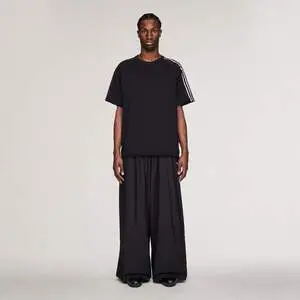 Adidas Y-3 Raw Edge 3-stripes Wide Leg Pants