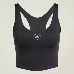 Adidas By Stella Mccartney Cropped Yoga Top - Black