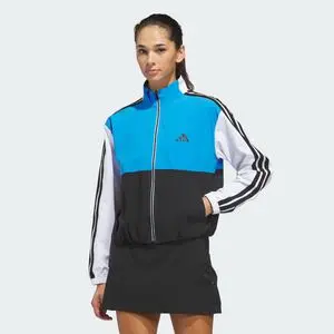 Adidas Beyond The Course Color Block Twistweave Full-zip Jacket
