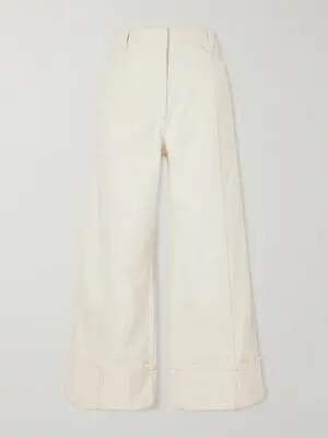 Another Tomorrow Organic Wide-leg Jeans