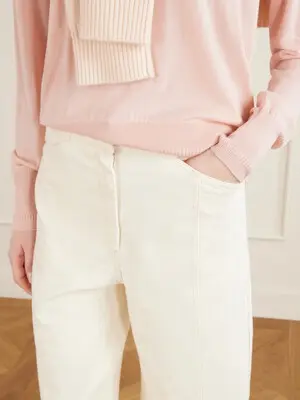 Another Tomorrow Organic Wide-leg Jeans