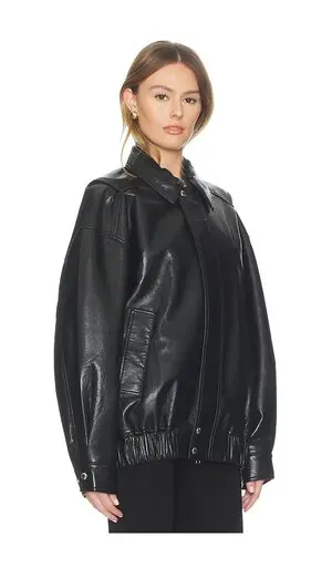 AGOLDE Aston Bomber Jacket - Black