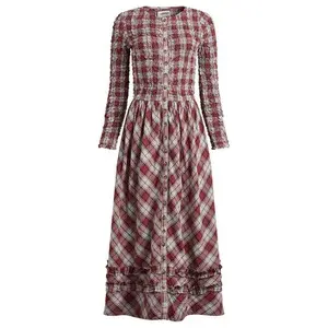 DAMSON MADDER Posey Cardi Midi Dress - Blue