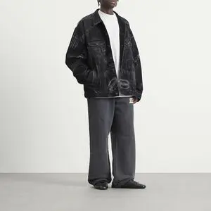 Balenciaga Washed Crayon Oversized Jacket