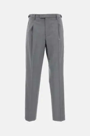 Barena Venezia High-rise Pleated Trousers - Grey