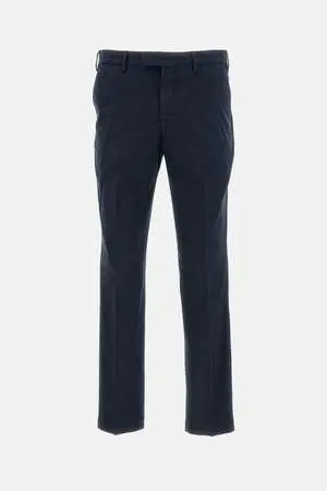 PT TORINO Master Soft Fine Cover Stretch Trousers - Blue