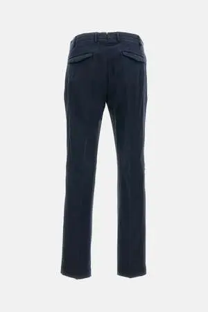 PT TORINO Master Soft Fine Cover Stretch Trousers - Blue